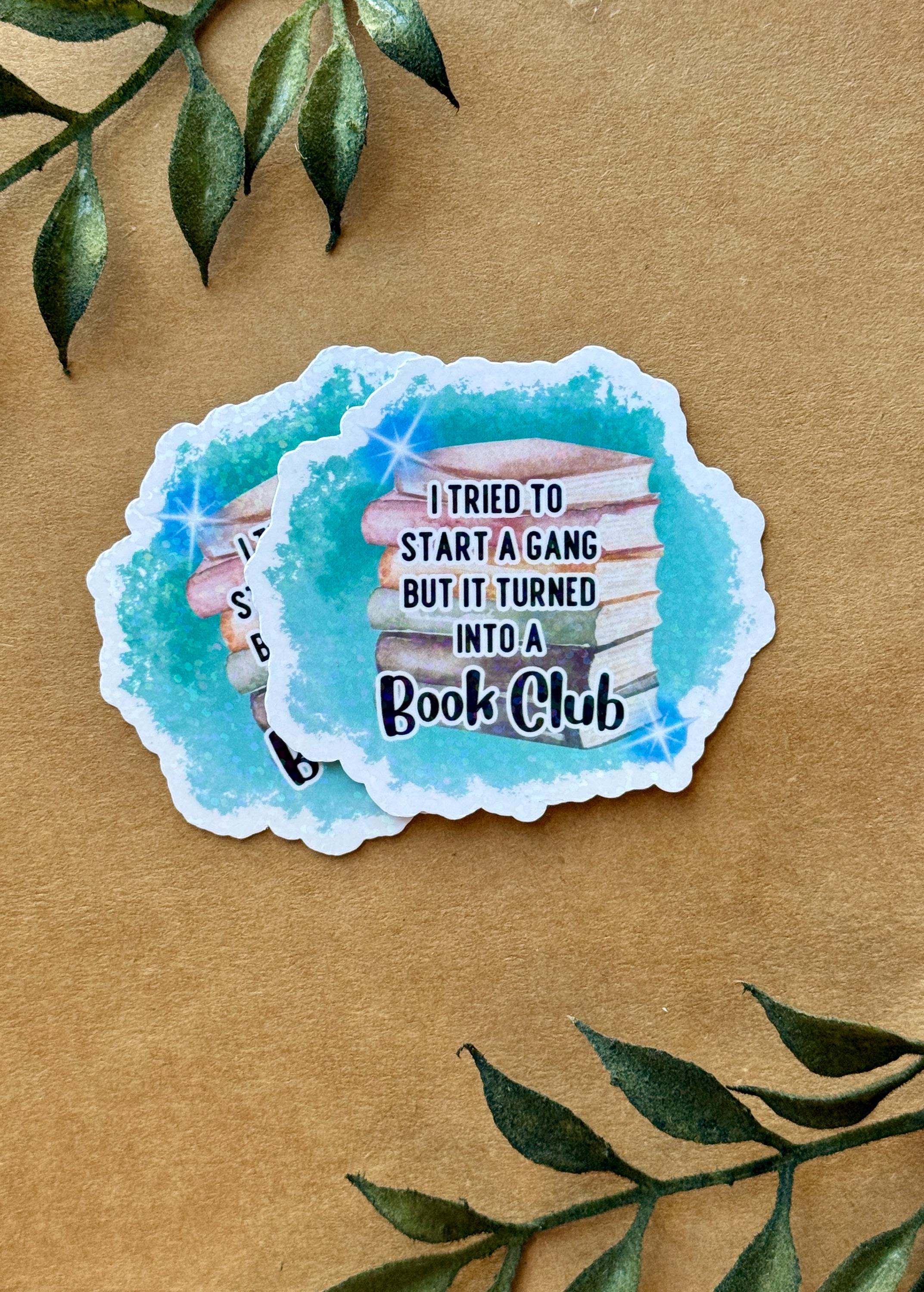 BOOK CLUB Sticker: Laminated Die-cut Vinyl Sticker, Holographic ...
