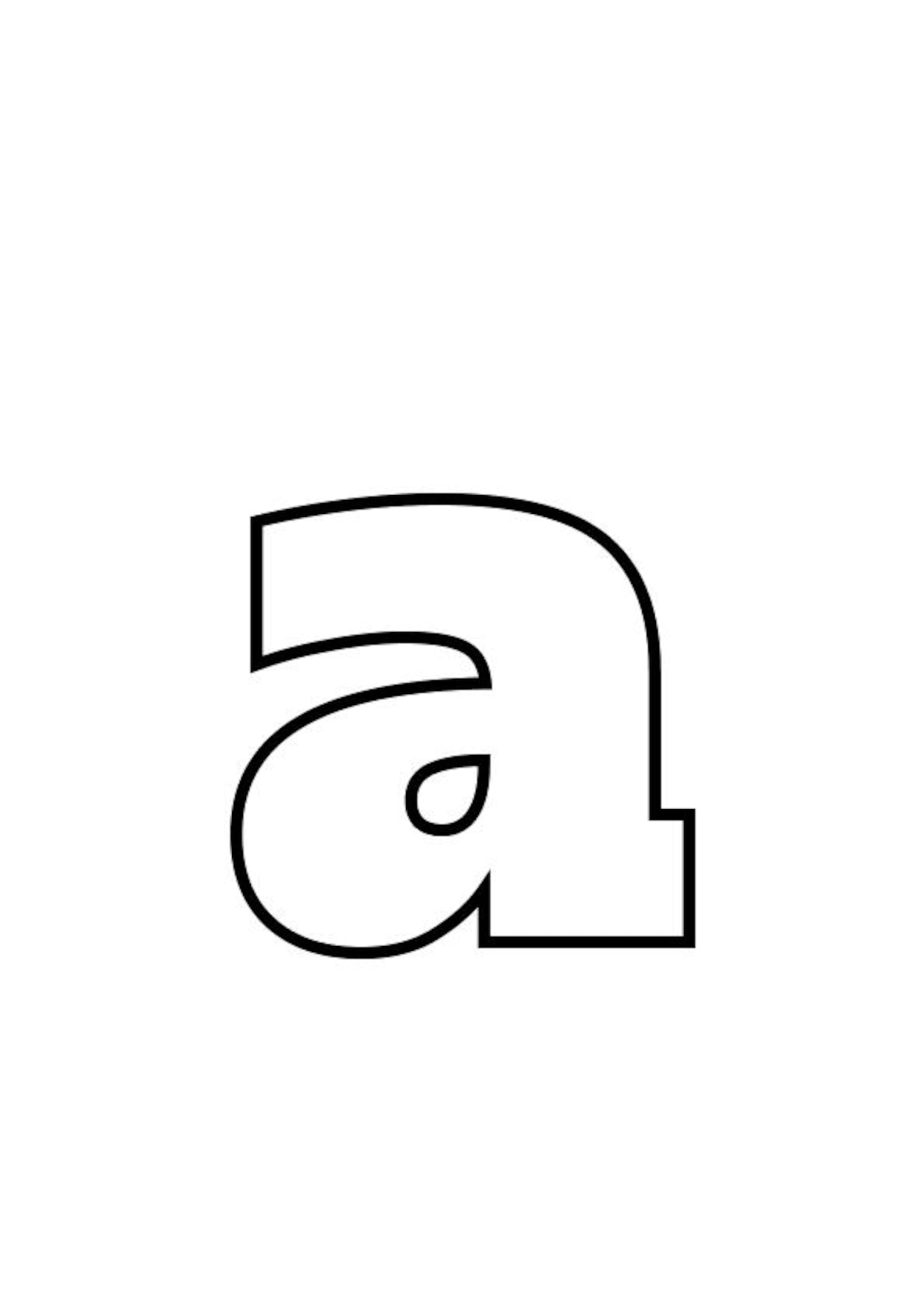 Chunky Serif Alphabet Letters: ABC Learning Printables (2 PDF Files A4 ...