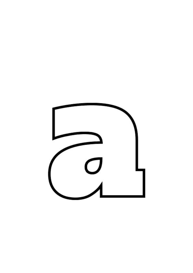 Chunky Serif Alphabet Letters: ABC Learning Printables (2 PDF Files A4 ...