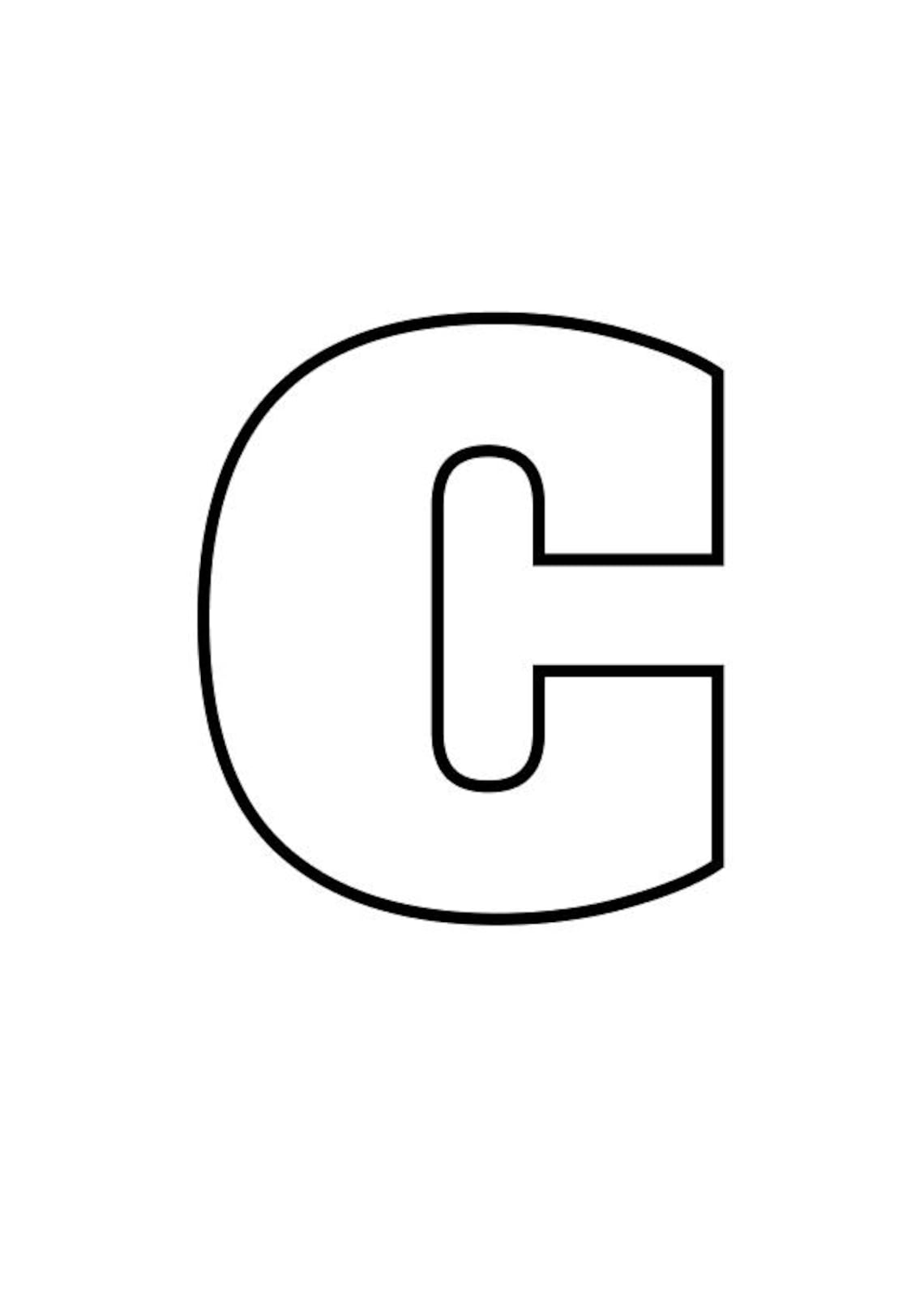 Chunky Serif Alphabet Letters: ABC Learning Printables (2 PDF Files A4 ...