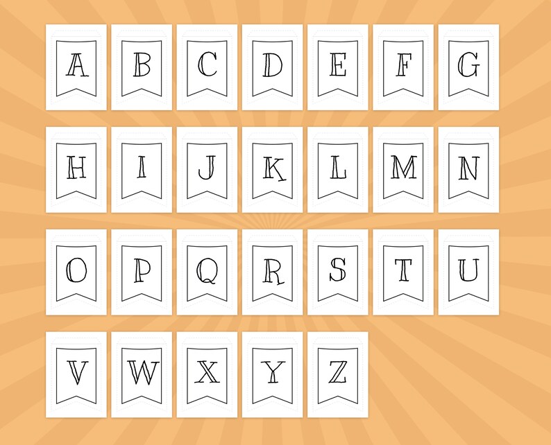 Printable Banner - Alphabet - Numbers - Extra Characters - Bunting ...