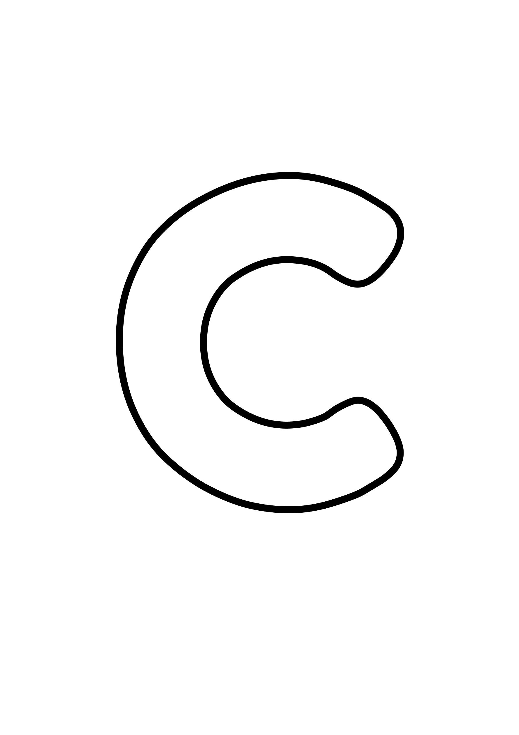 Rounded ABC Letters: Uppercase and Lowercase (PDF Download) - Etsy
