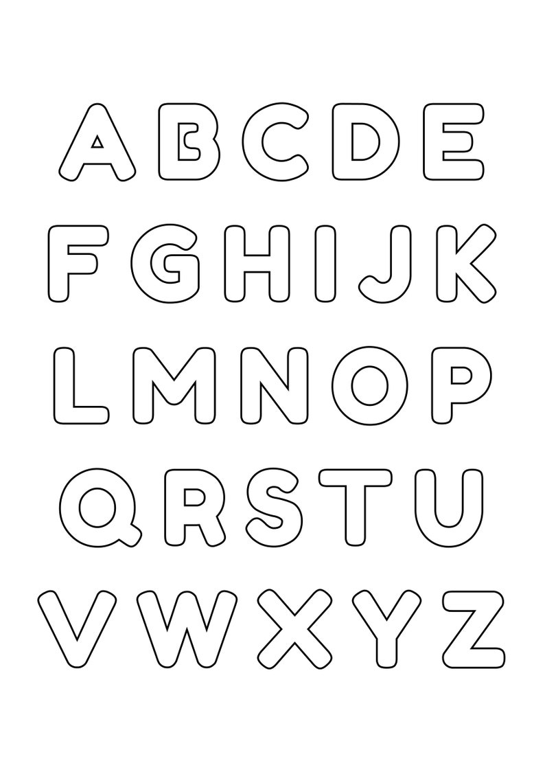 ABC Rounded Uppercase and Lowercase Letters 2 PDF Files 27 Pages in ...