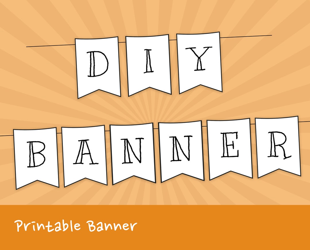 Printable Banner - Alphabet - Numbers - Extra Characters - Bunting ...
