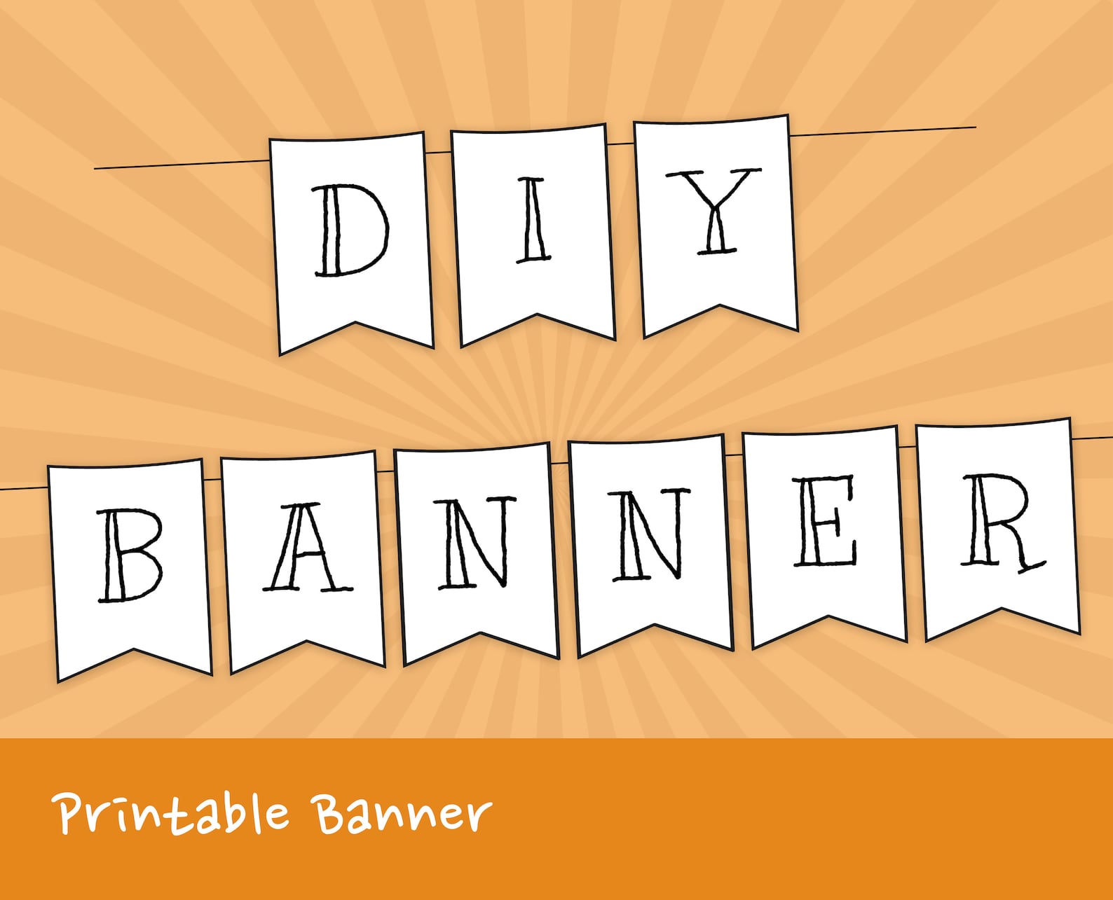 Printable Banner Alphabet Numbers Extra Characters - Etsy