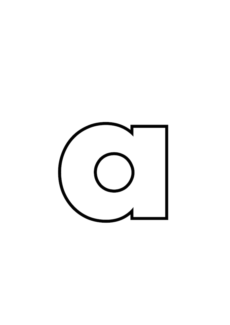 Printable ABC Letters: Uppercase and Lowercase (PDF Download) - Etsy
