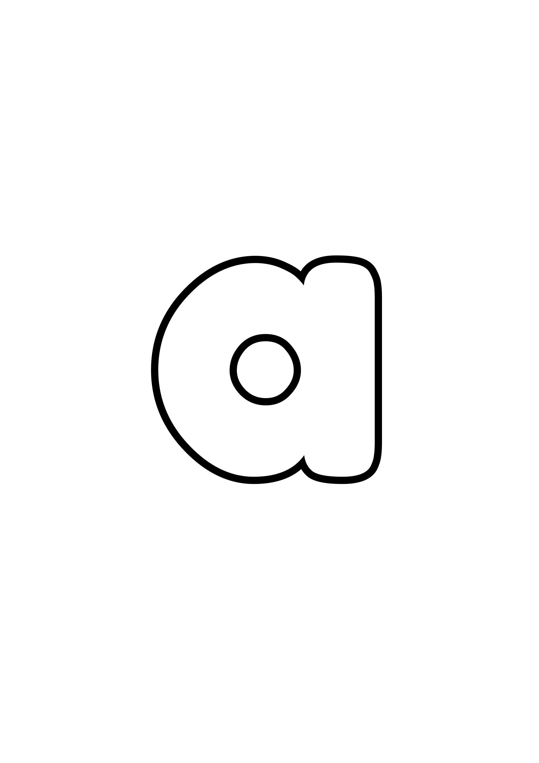 Bubble Letters Lowercase D