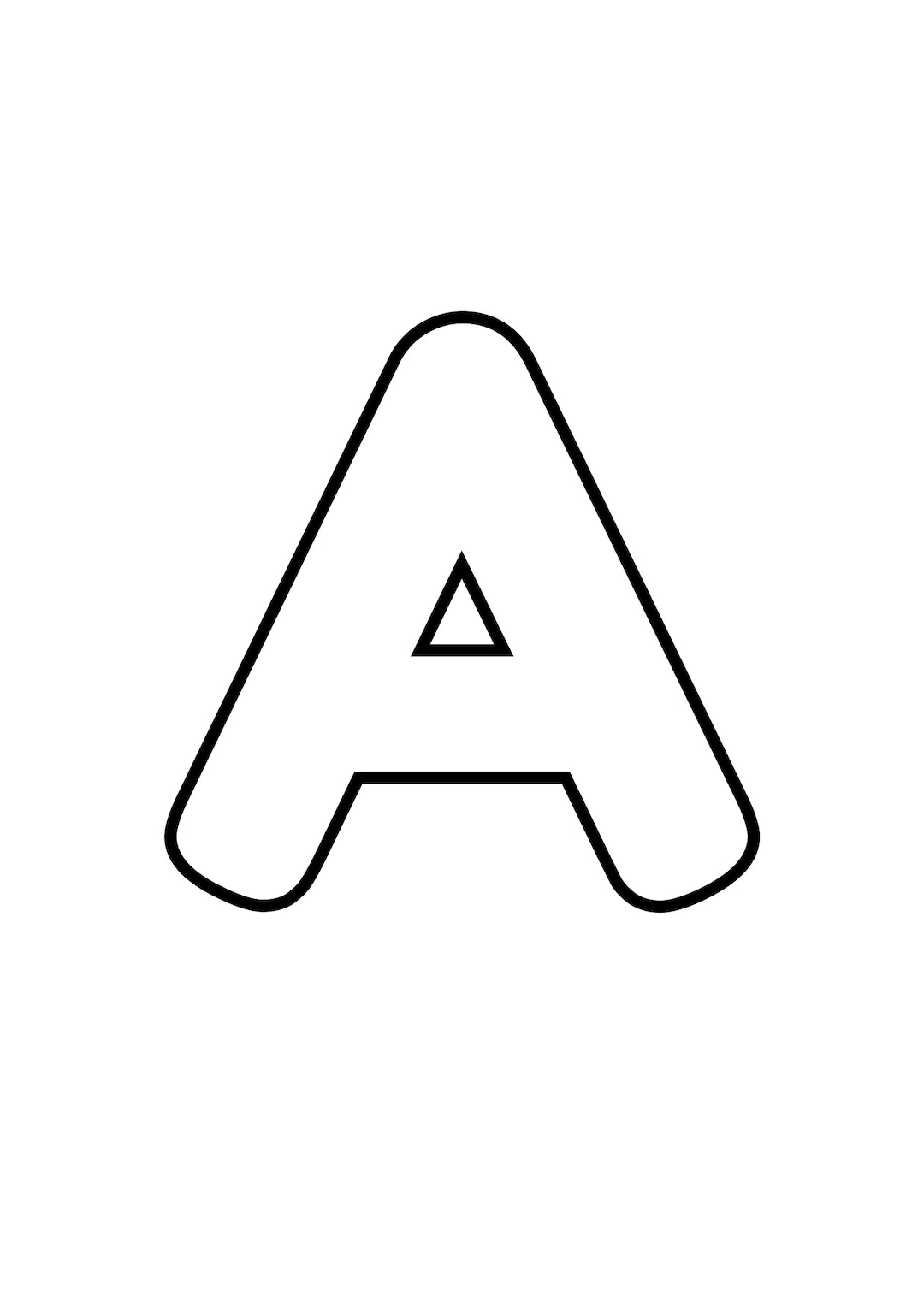 Rounded ABC Letters: Uppercase and Lowercase (PDF Download) - Etsy