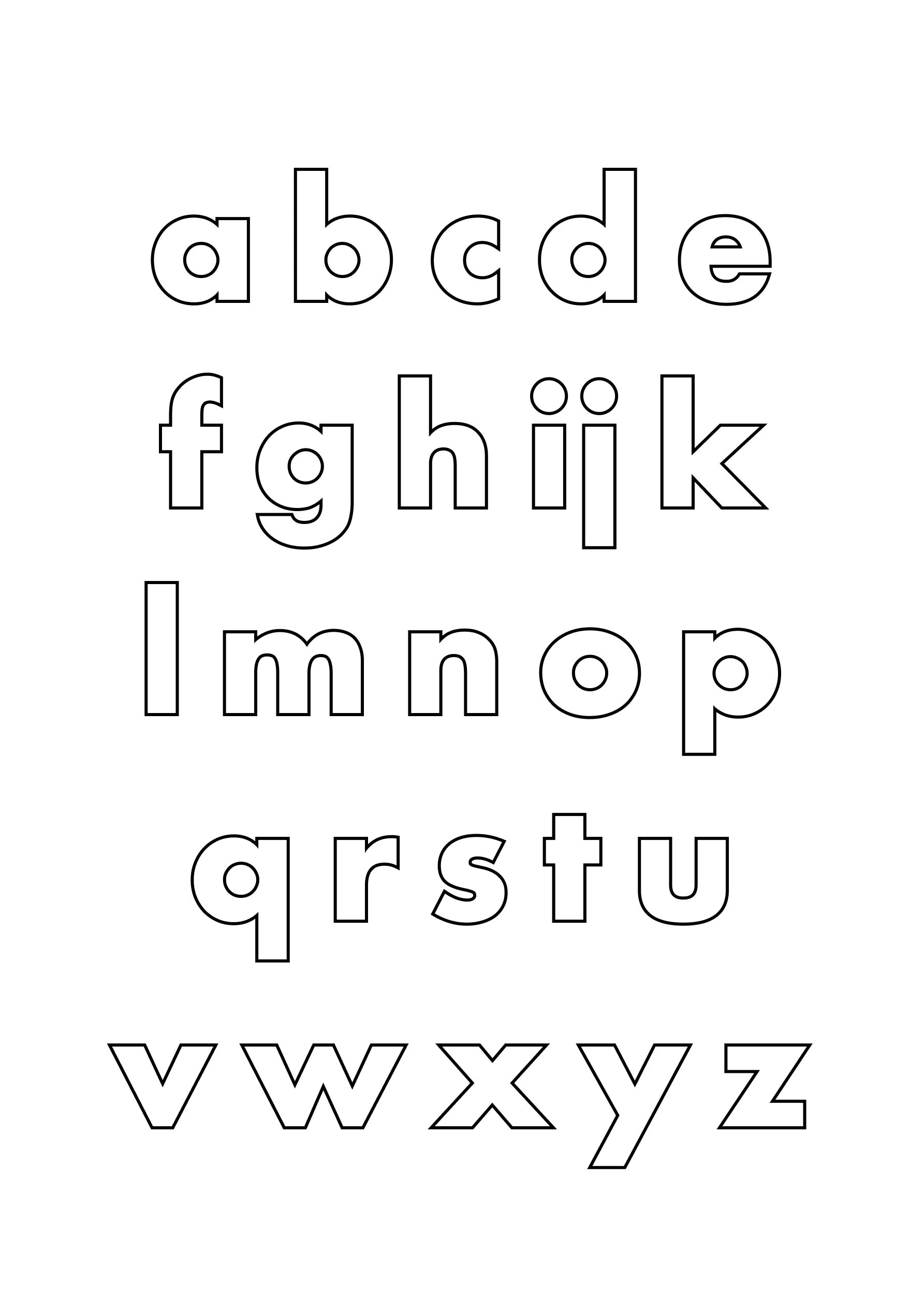 Printable ABC Letters: Uppercase and Lowercase (PDF Download) - Etsy