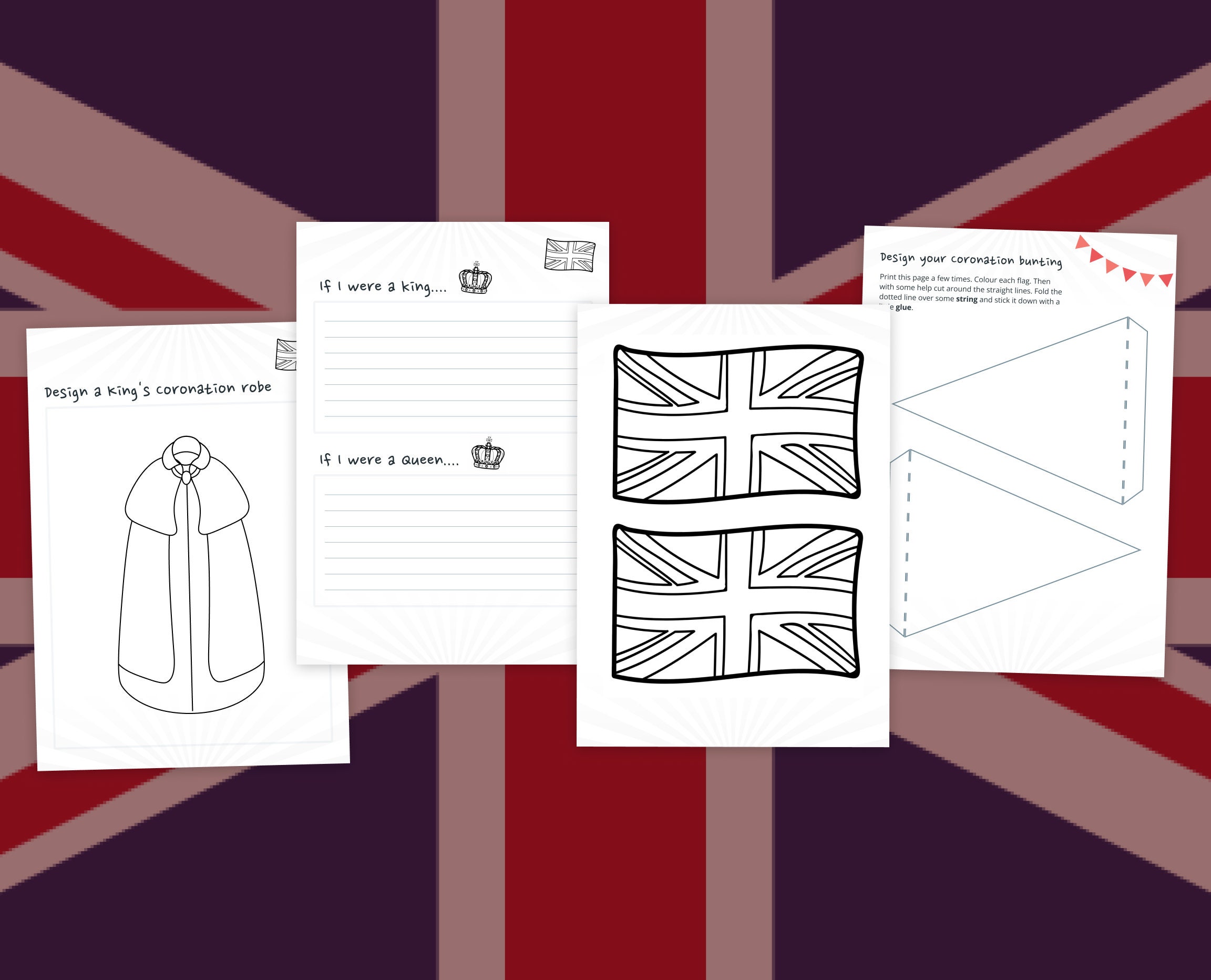 King's Coronation Activity Sheets - Etsy
