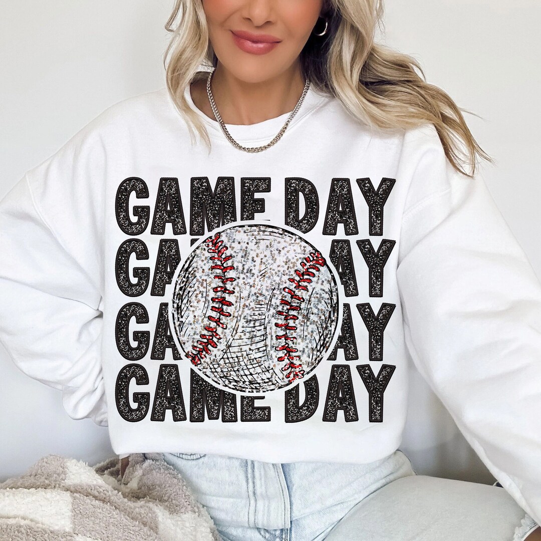 Sparkly Baseball PNG, Glitter Game Day PNG, Baseball Png, Digital ...