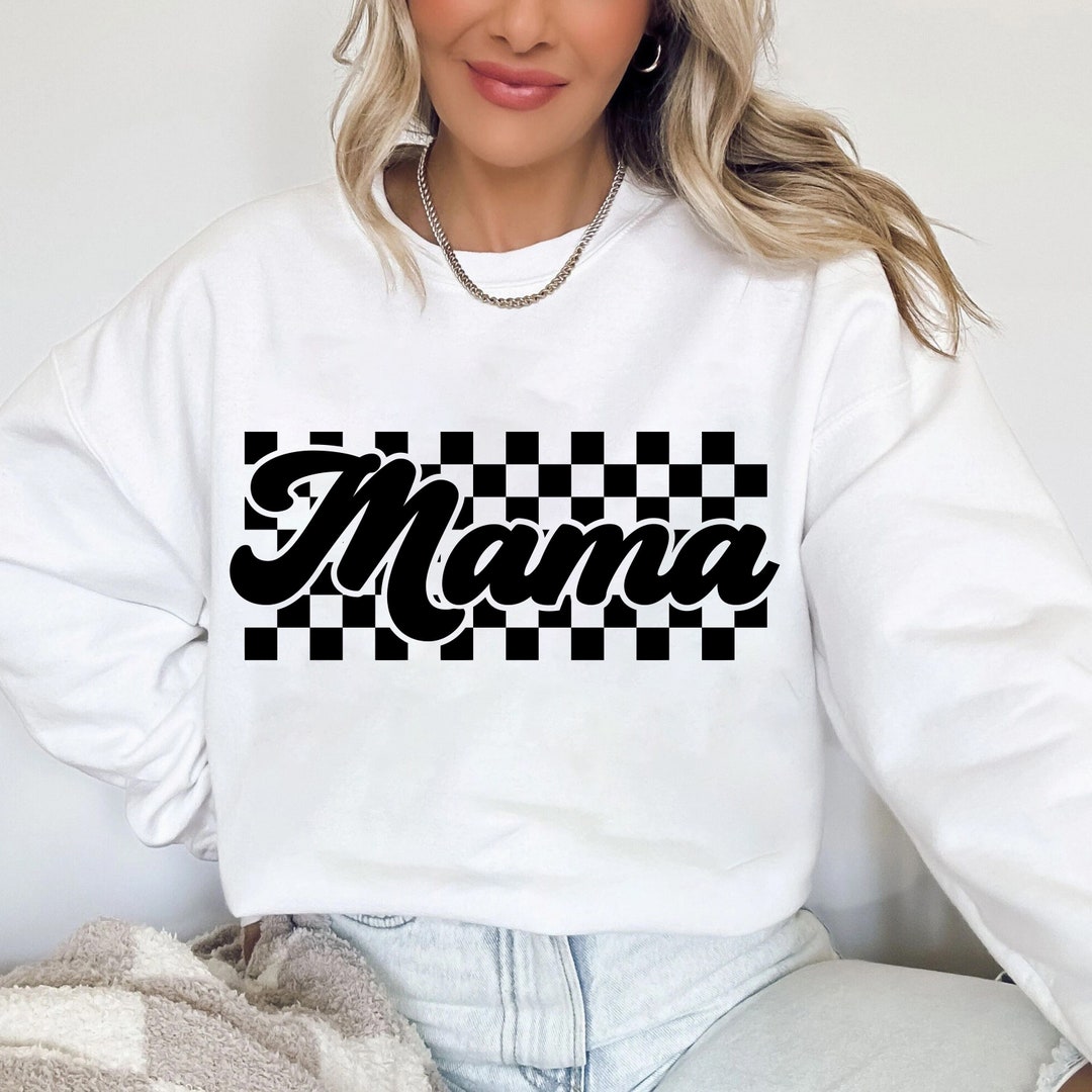Checkered Mama SVG, Retro Mama Svg, Rock and Roll Mom SVG, Mom PNG ...