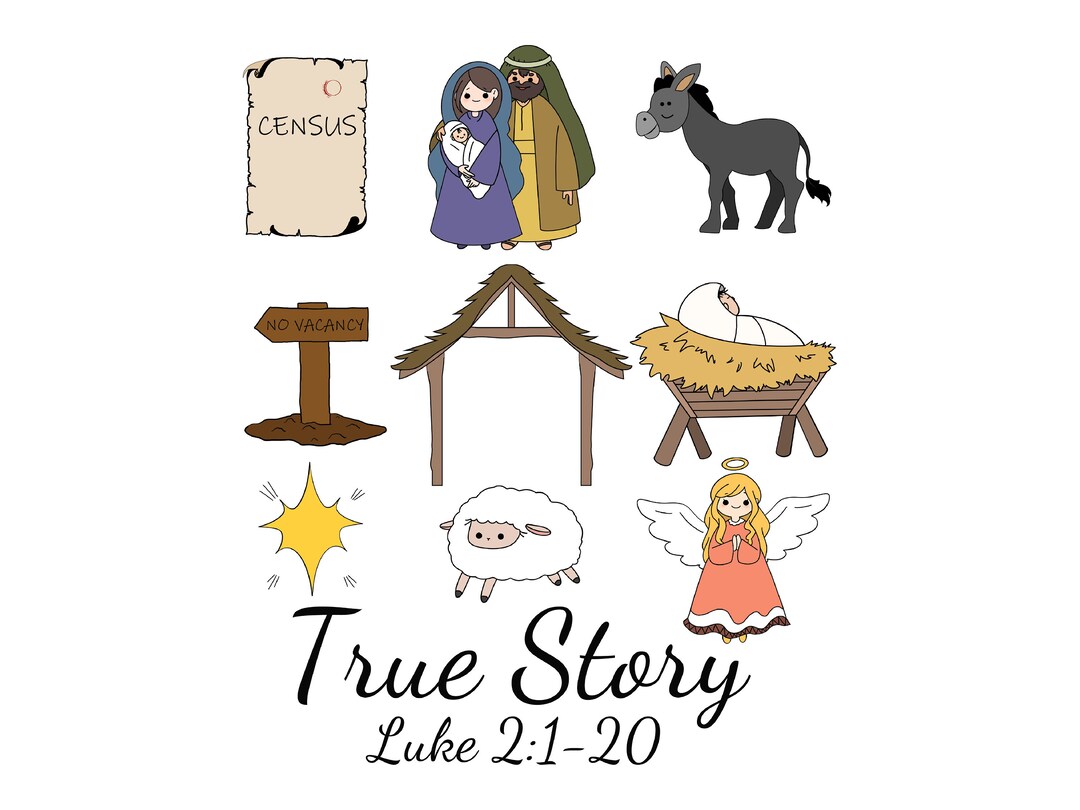 True Story PNG Faith Based Christmas Pngnativity Scene Png - Etsy