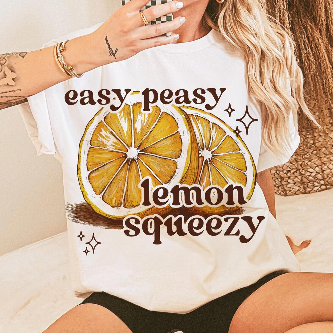 Easy Peasy Lemon Squeezy Png, Summer Vibes Png, Summer Beach Png Shirt ...
