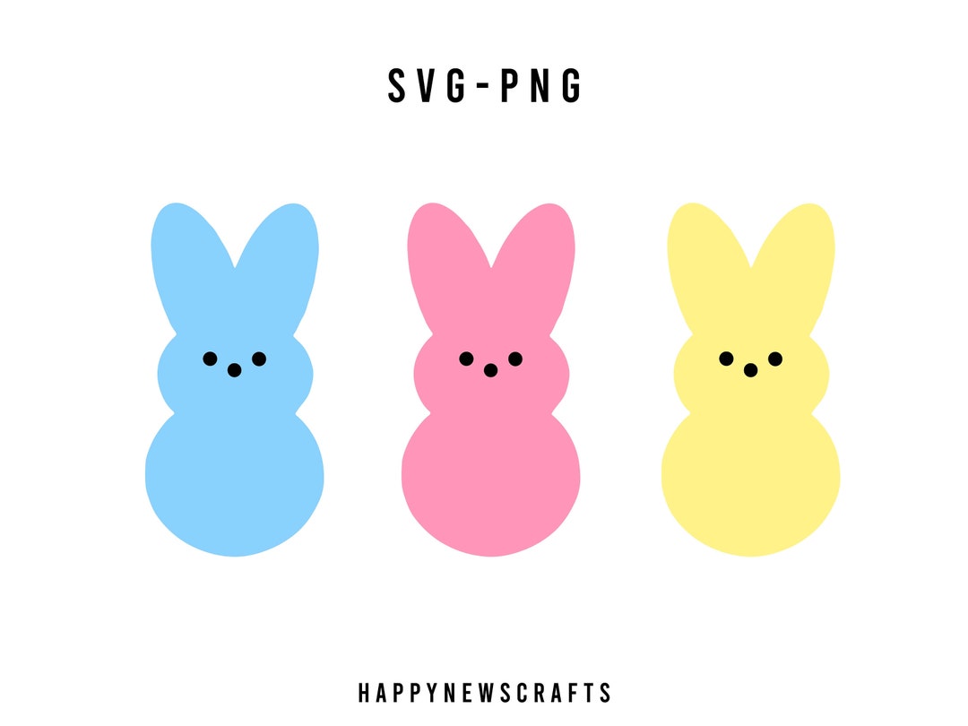 Easter Bunny Peeps Svg, Peeps Svg, Easter Svg, Easter Png, Kids Easter ...