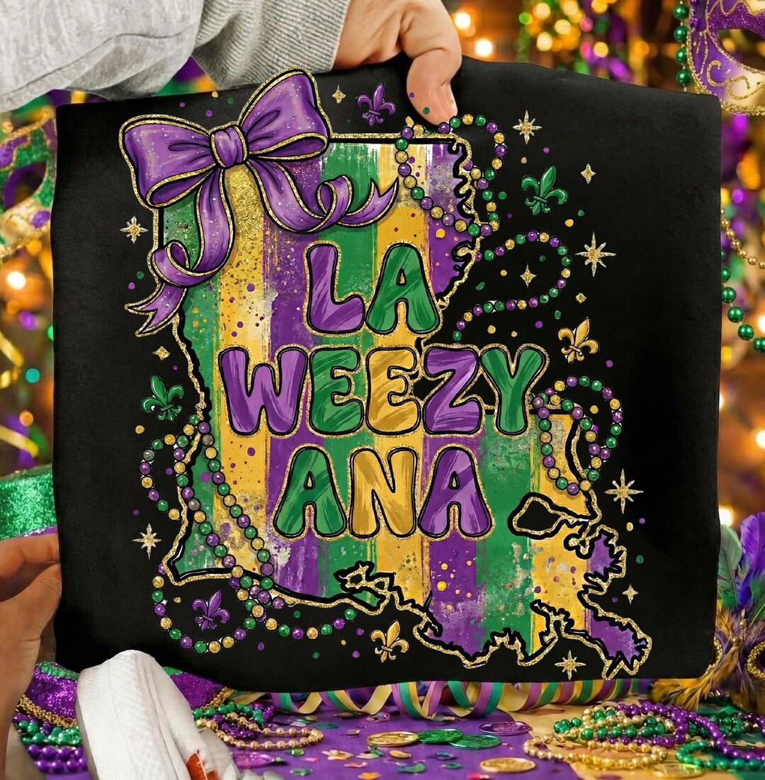 La Weezy Ana Mardi Gras Png, Mardi Gras PNG, Fleur De Lis Coquette Png ...