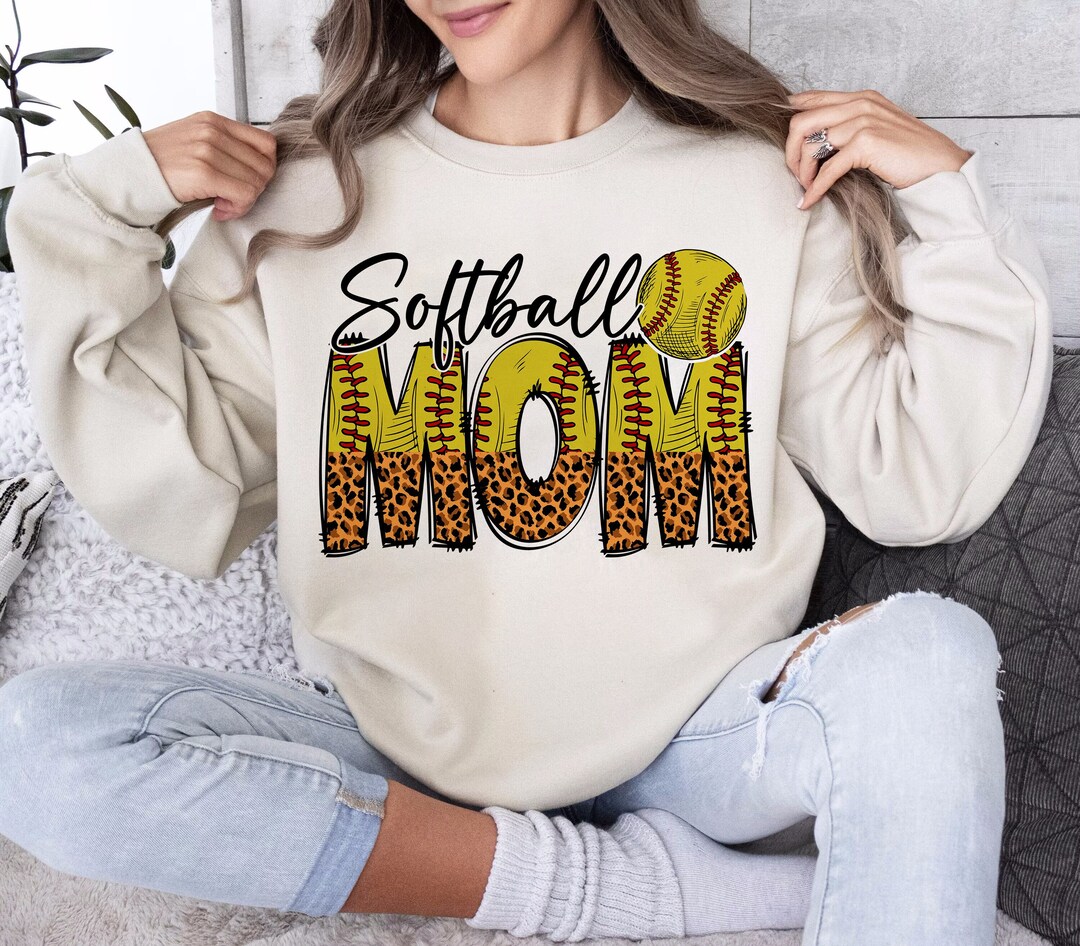 Softball Mom PNG: Leopard Print Shirt Design (digital Download) - Etsy