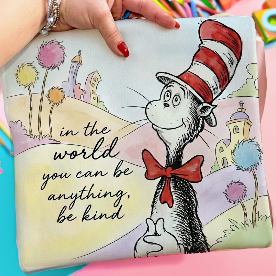 Preppy Retro Dr Suess Png, Cat in the Hat Png, Dr Suess Day Png, Read ...
