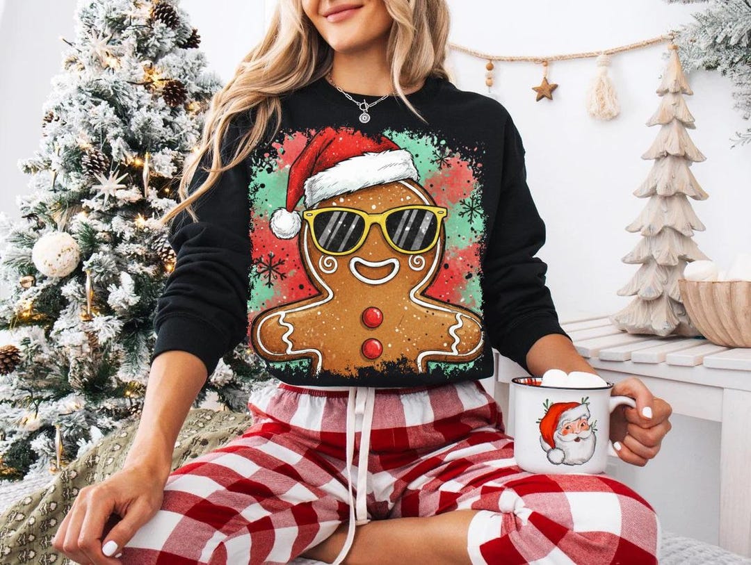 Retro Gingerbread Man Christmas PNG, Gingerbread Man Png, Funny ...