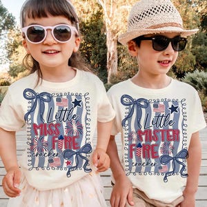Little Miss/mister Firecracker PNG: 4th July Toddler Shirt (digital ...