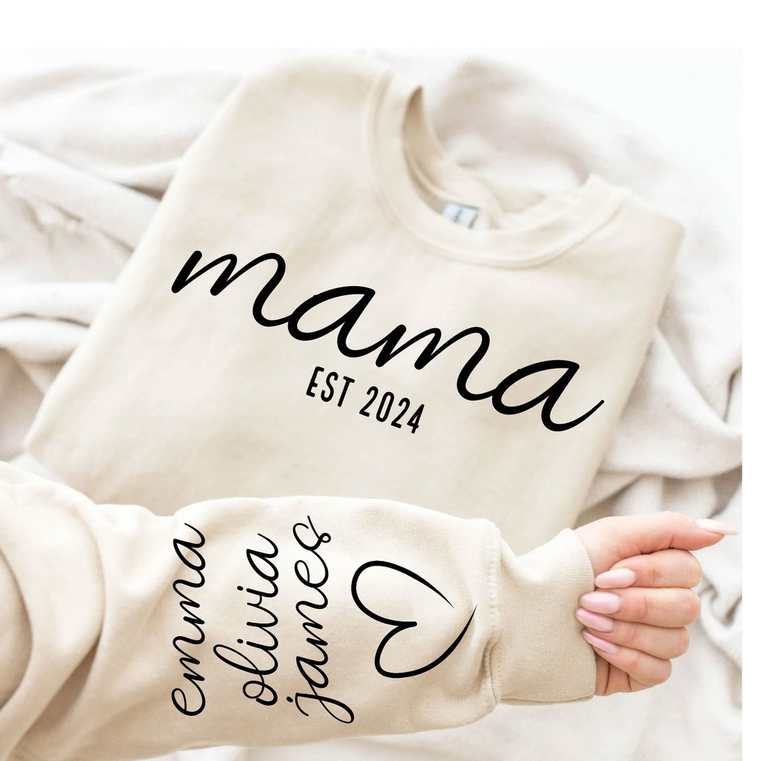 Custom Mama EST 2024 SVG, New Mama Svg ,mom Svg, Mom Life Svg, Mom Mode ...