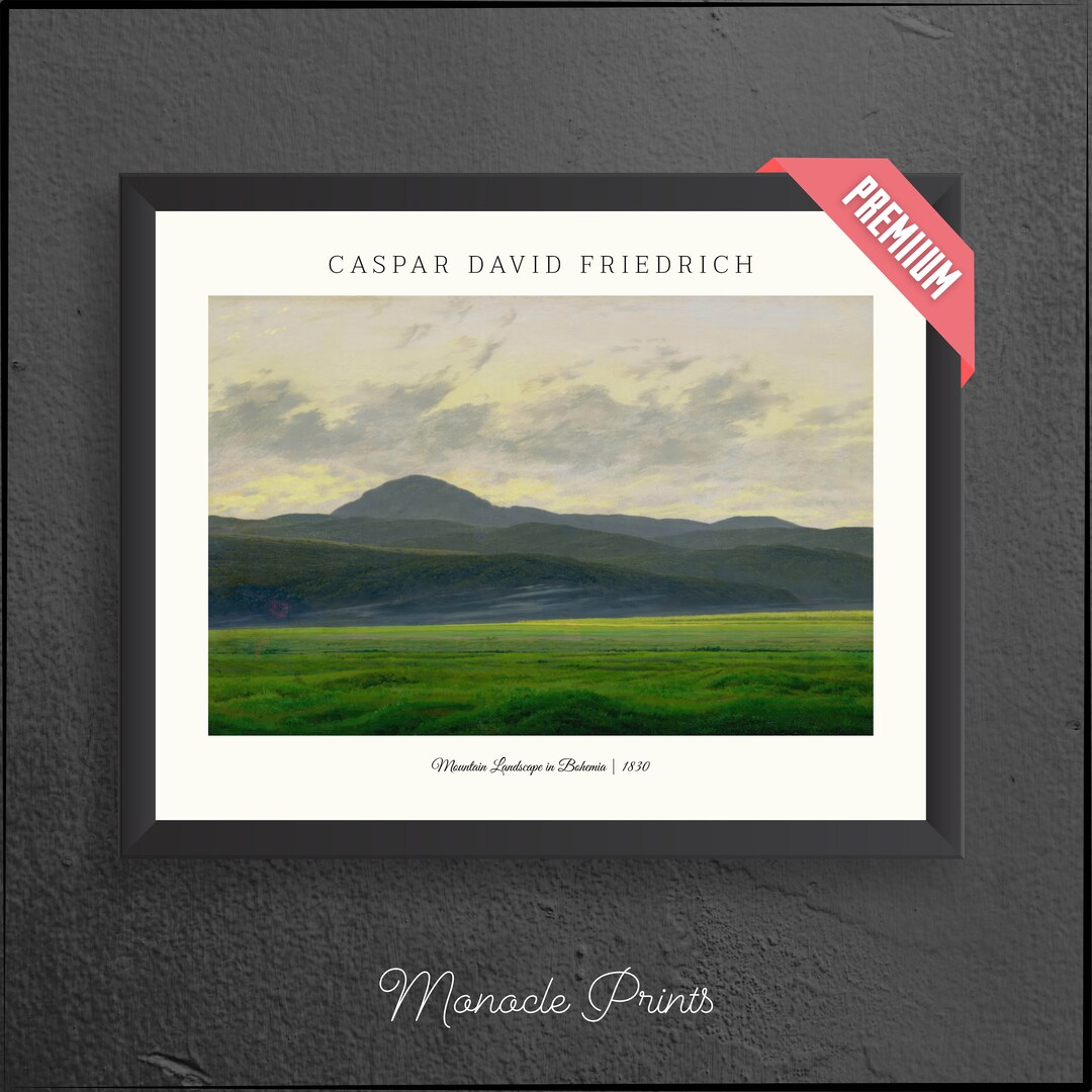 Caspar David Friedrich Matted Art Print, Famous Printables, 300 DPI ...