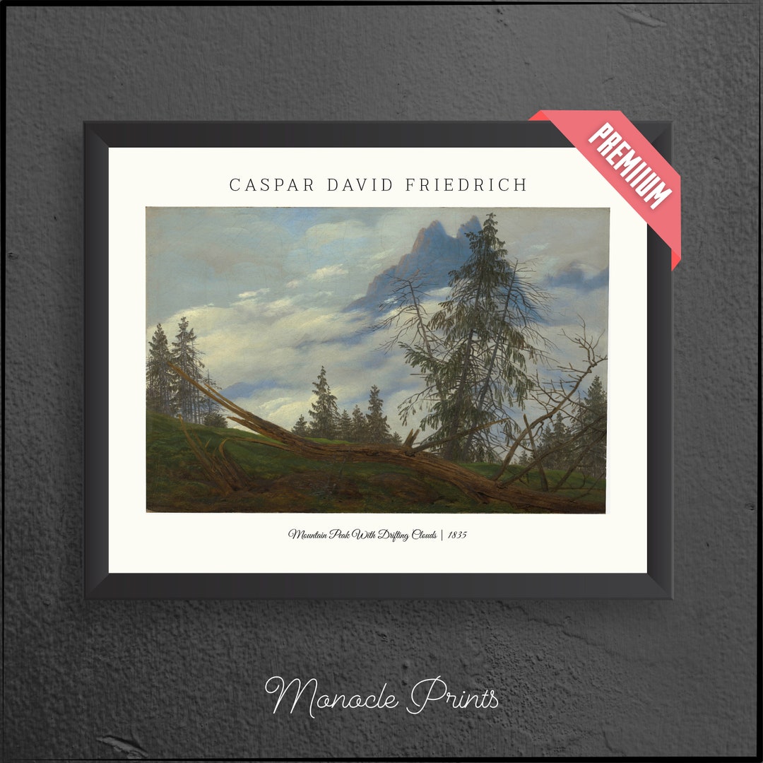 Caspar David Friedrich Matted Art Print, Famous Printables, 300 DPI ...