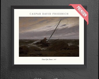 Caspar David Friedrich Matted Art Print, Famous Printables, 300 DPI ...