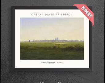 Caspar David Friedrich Matted Art Print, Famous Printables, 300 DPI ...