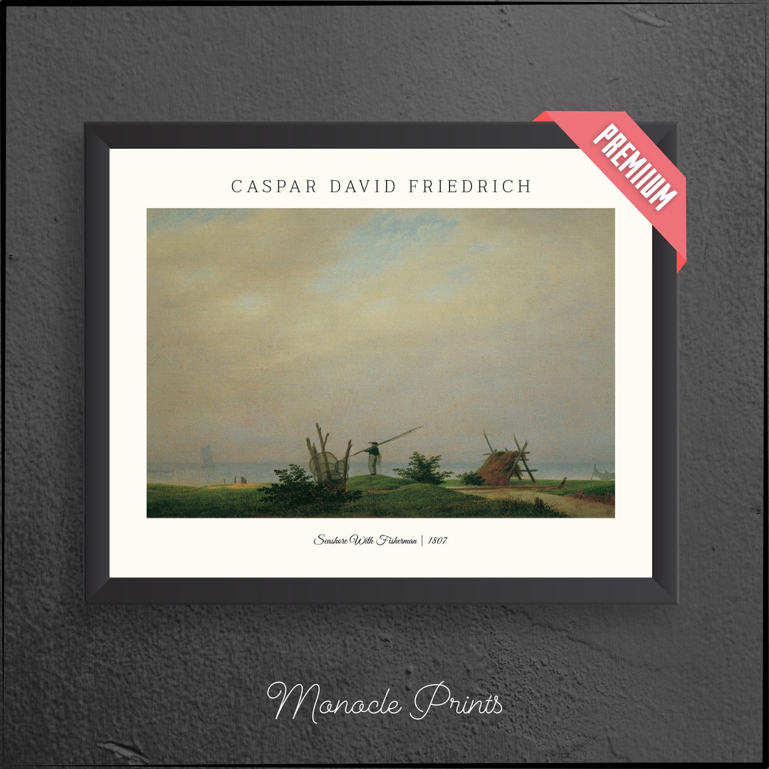 Caspar David Friedrich Matted Art Print, Famous Printables, 300 DPI ...