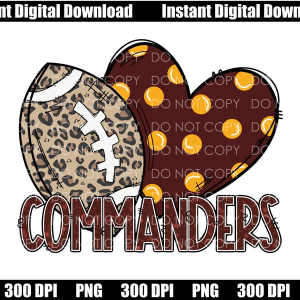 Football Commanders Shirt - Etsy