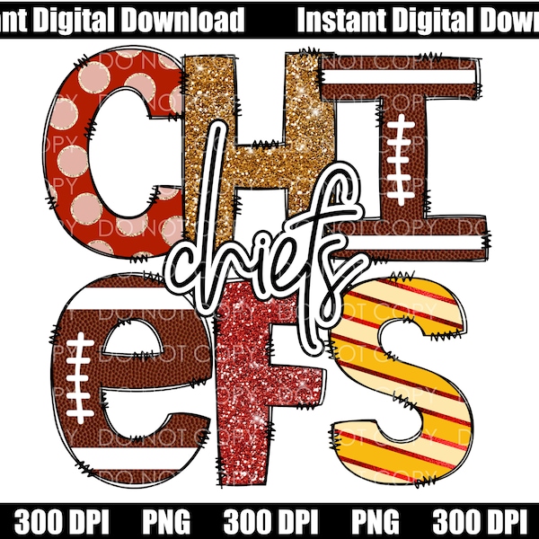 Chiefs Football Font - Etsy