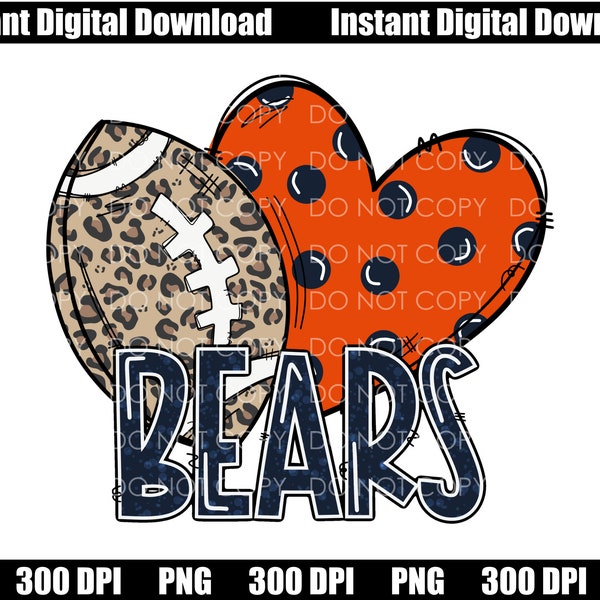 Chicago Bears Sublimation Design - Etsy