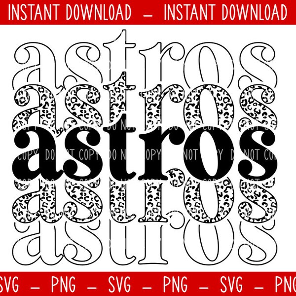 Astros Svg - Etsy