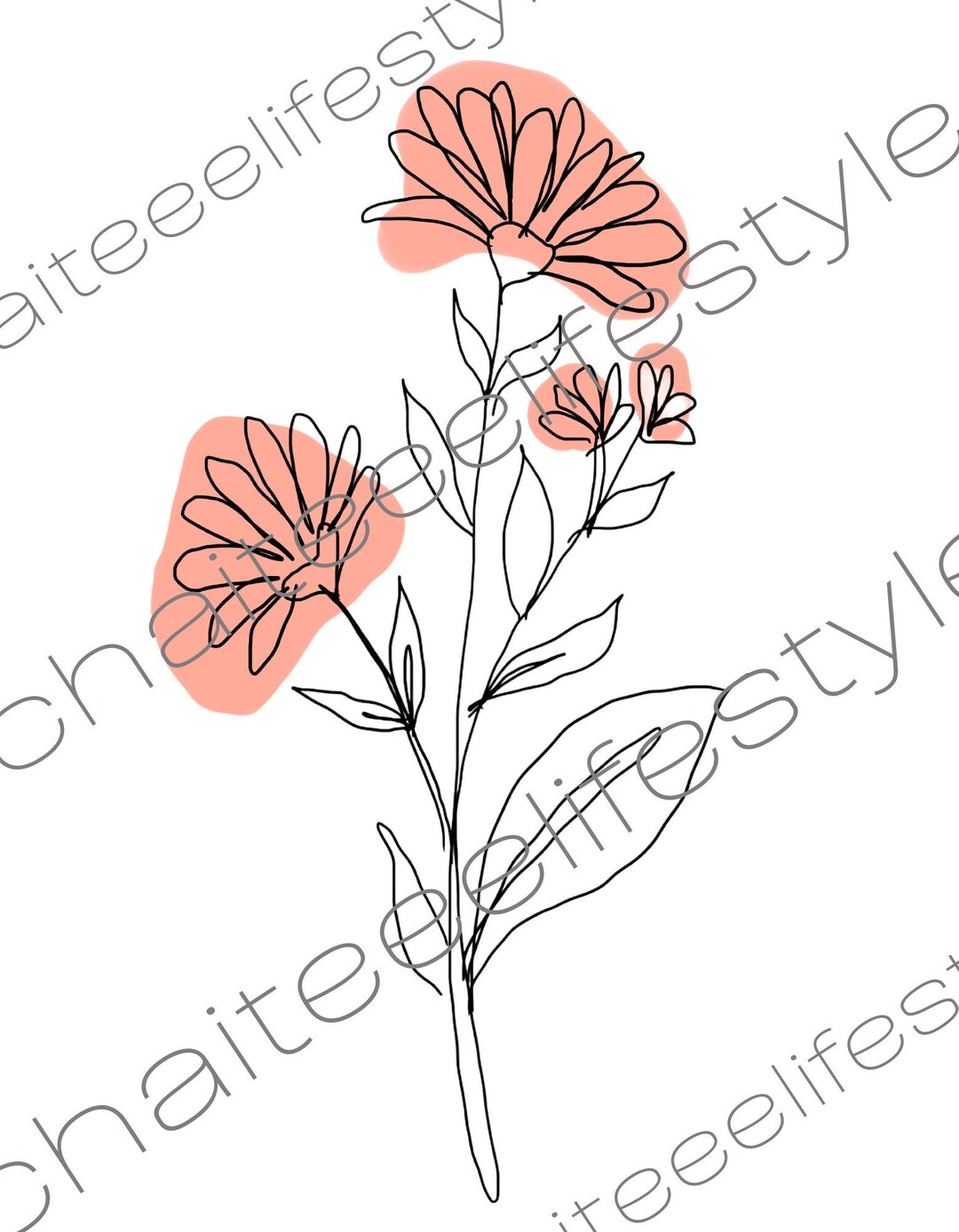 Boho Wildflower SVG, High Quality SVG Image of Wildflower, Flower ...