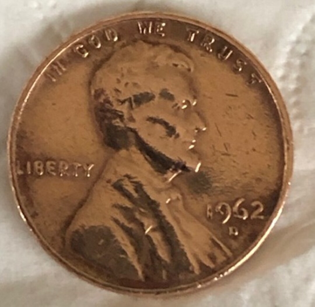 1962 Lincoln Penny 1962 D US Cent Mint, American 1 Cent Coin United ...