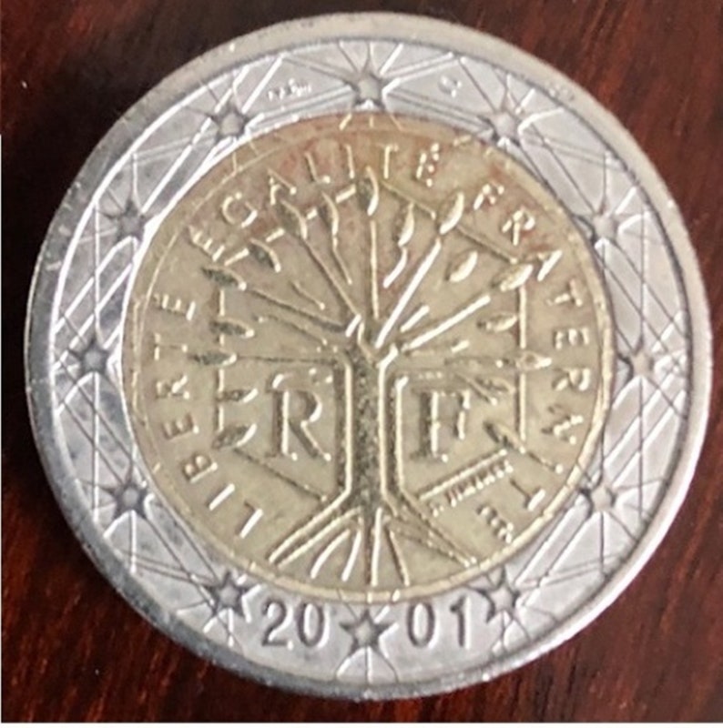 2 Euro Coin 2001 France RARE - Etsy