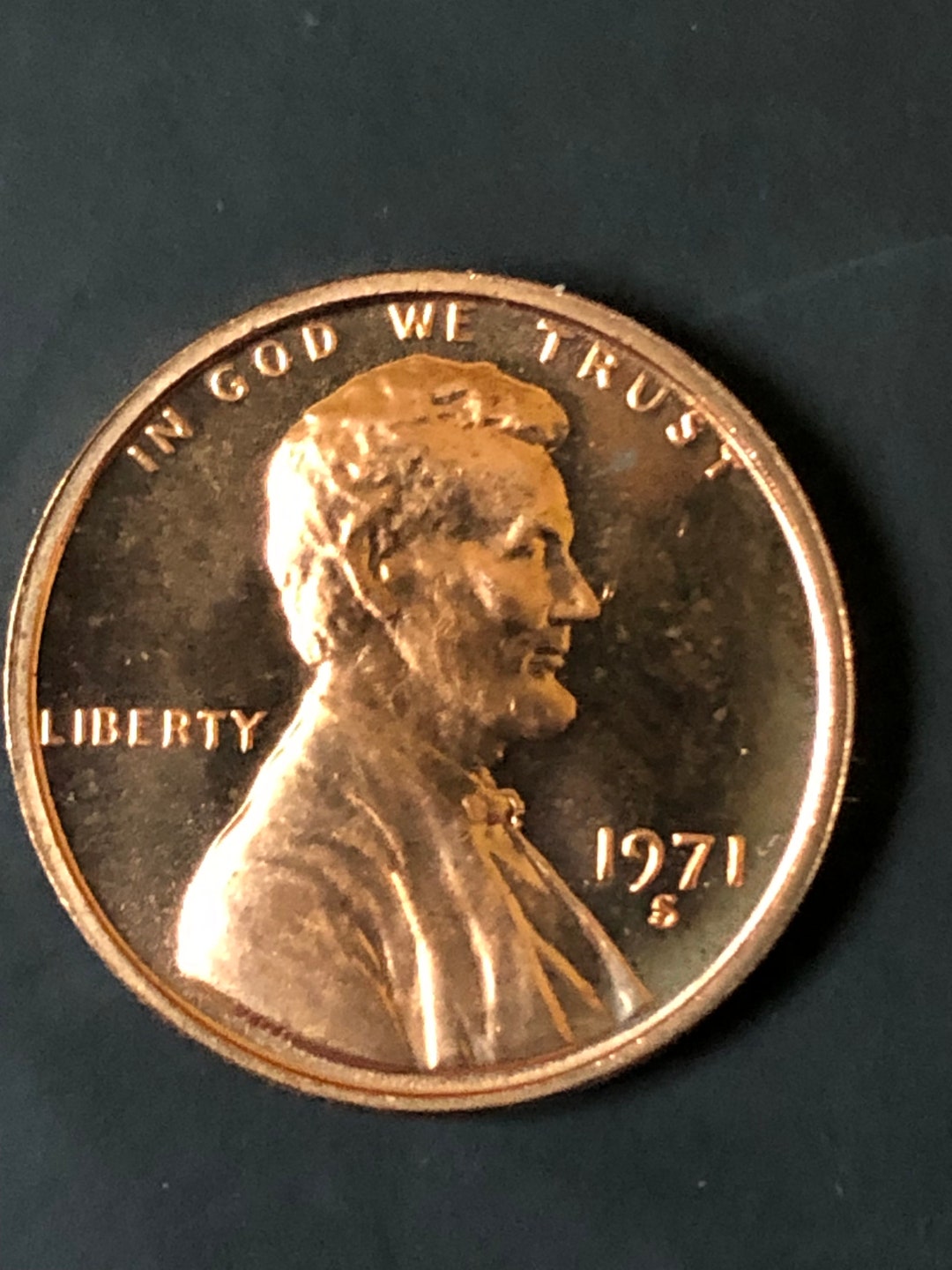 1971 S Lincoln Penny 1971 US 1 Cent Mint Unc RD Beautiful , American 1 ...