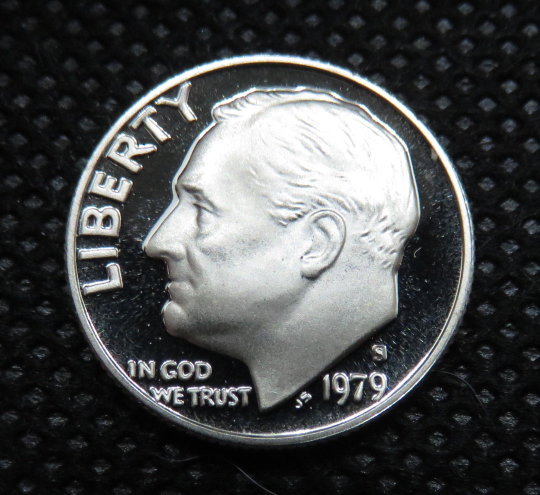 1979 Roosevelt Dime 1979S Type 1 US Dime Uncirculated 10 Cent Dime ...