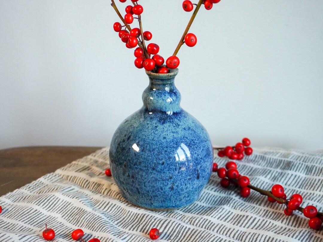 Blue Denim Bubble Vase - Etsy