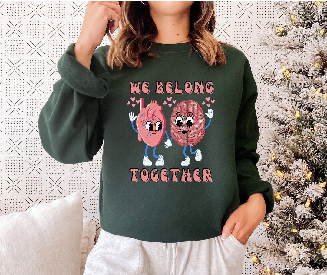 Brain Heart Anatomy Sweatshirt Neuro Nurse Cardio Nurse Tshirt Nursing ...