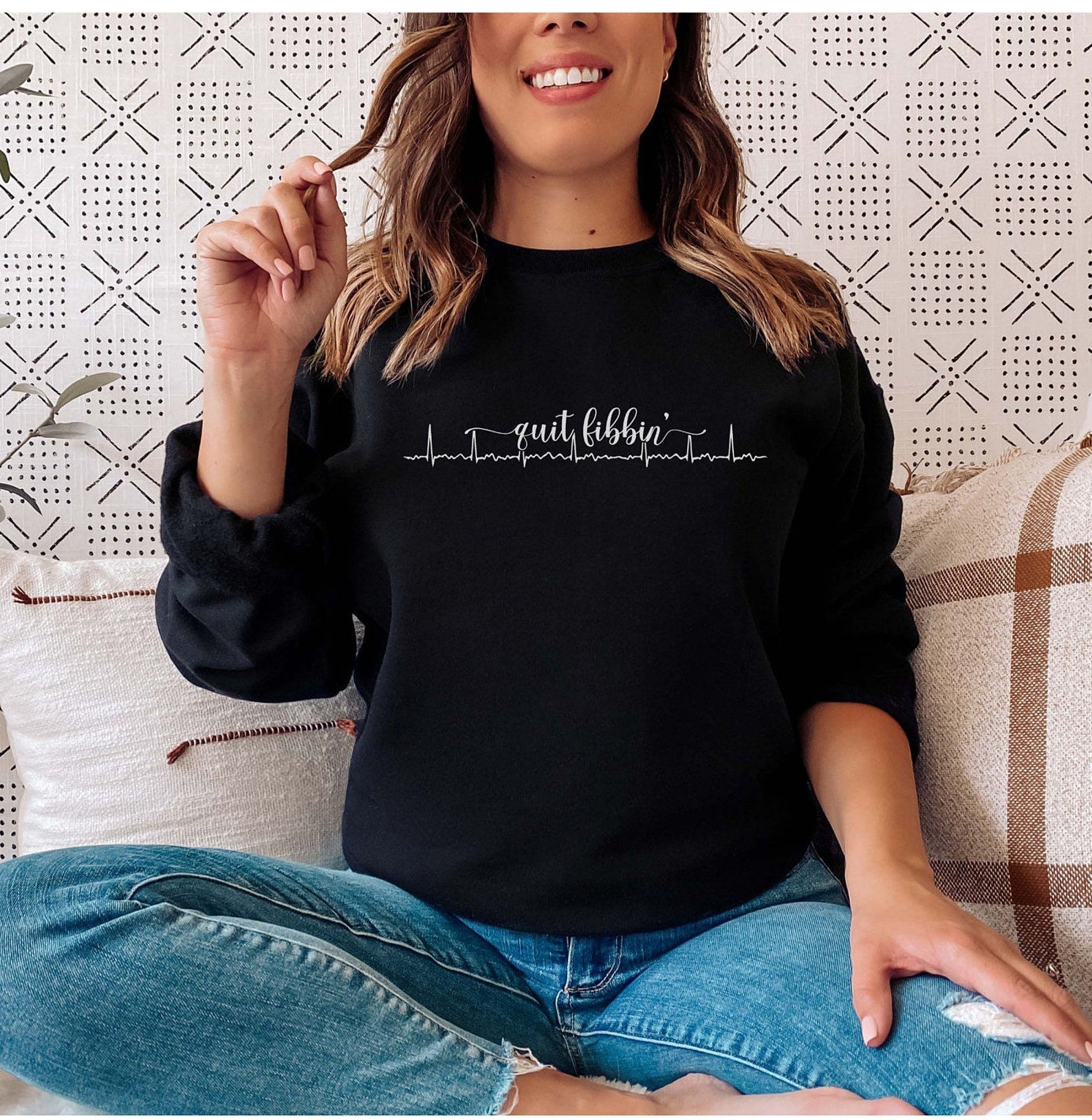 Quit Fibbin CVICU Nurse Sweatshirt Cardiac Nurse Fall Sweater Cardiac ...
