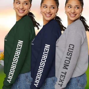 Neuro Nurse Sweatshirt Neurosurgery Gift Custom Brain Anatomy Spine ...