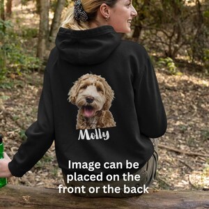 Custom Pet Dog Cat Photo Zip-up Hoodie Wear Your Pet's Love ...