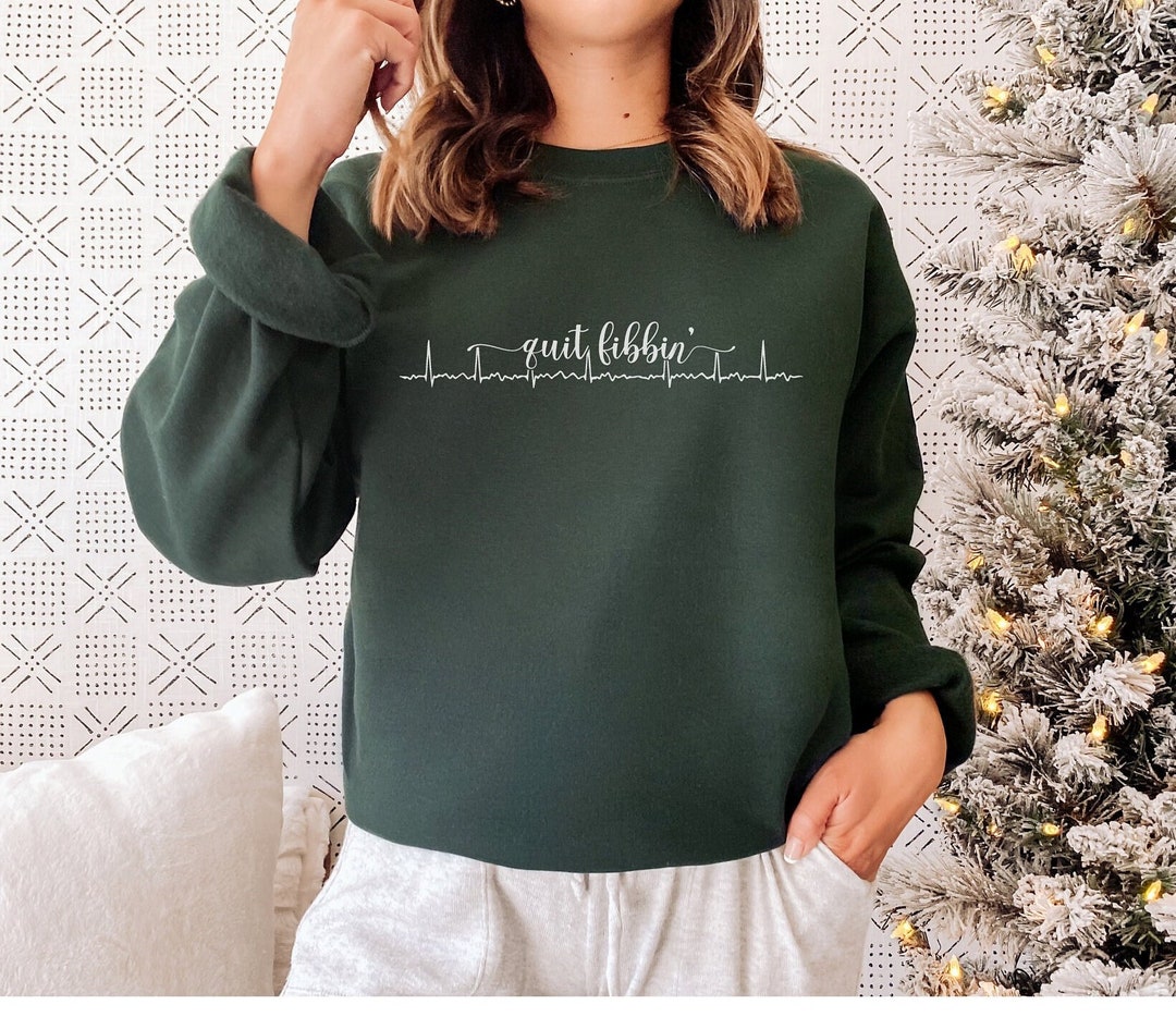 Quit Fibbin CVICU Nurse Sweatshirt Cardiac Nurse Fall Sweater Cardiac ...