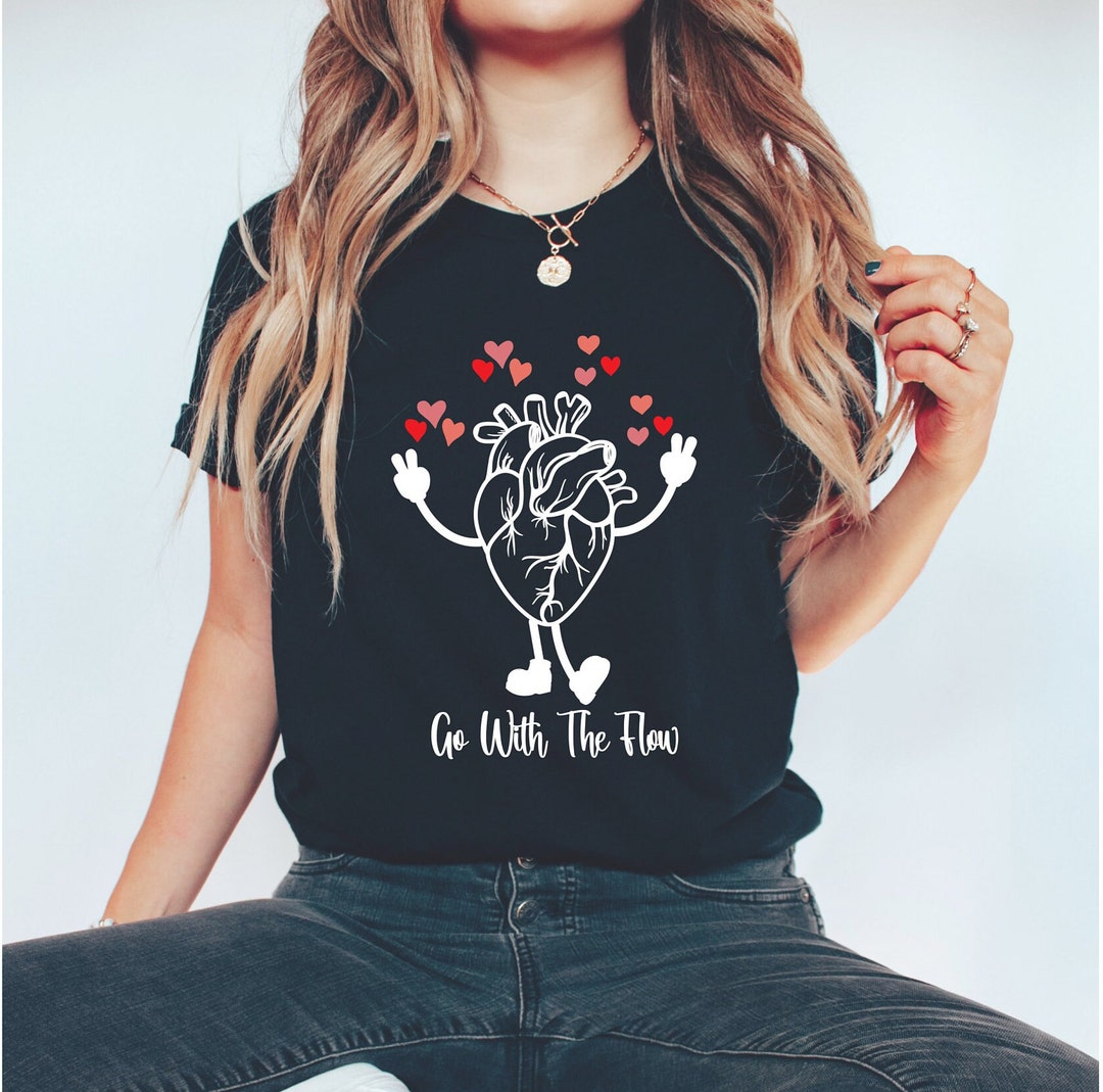 Valentine Nurse Shirt Heart Anatomy Tee Cath Lab RN Tshirt Cardiac ...