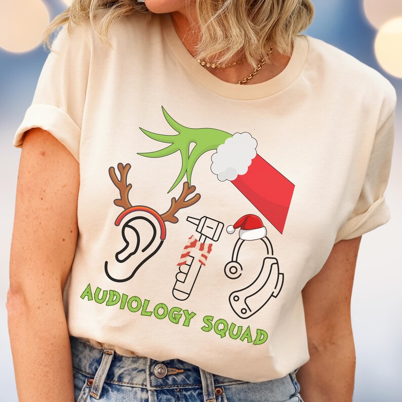 Audiology Christmas Sweatshirt, ENT Holiday Crewneck, Hearing Aid ...