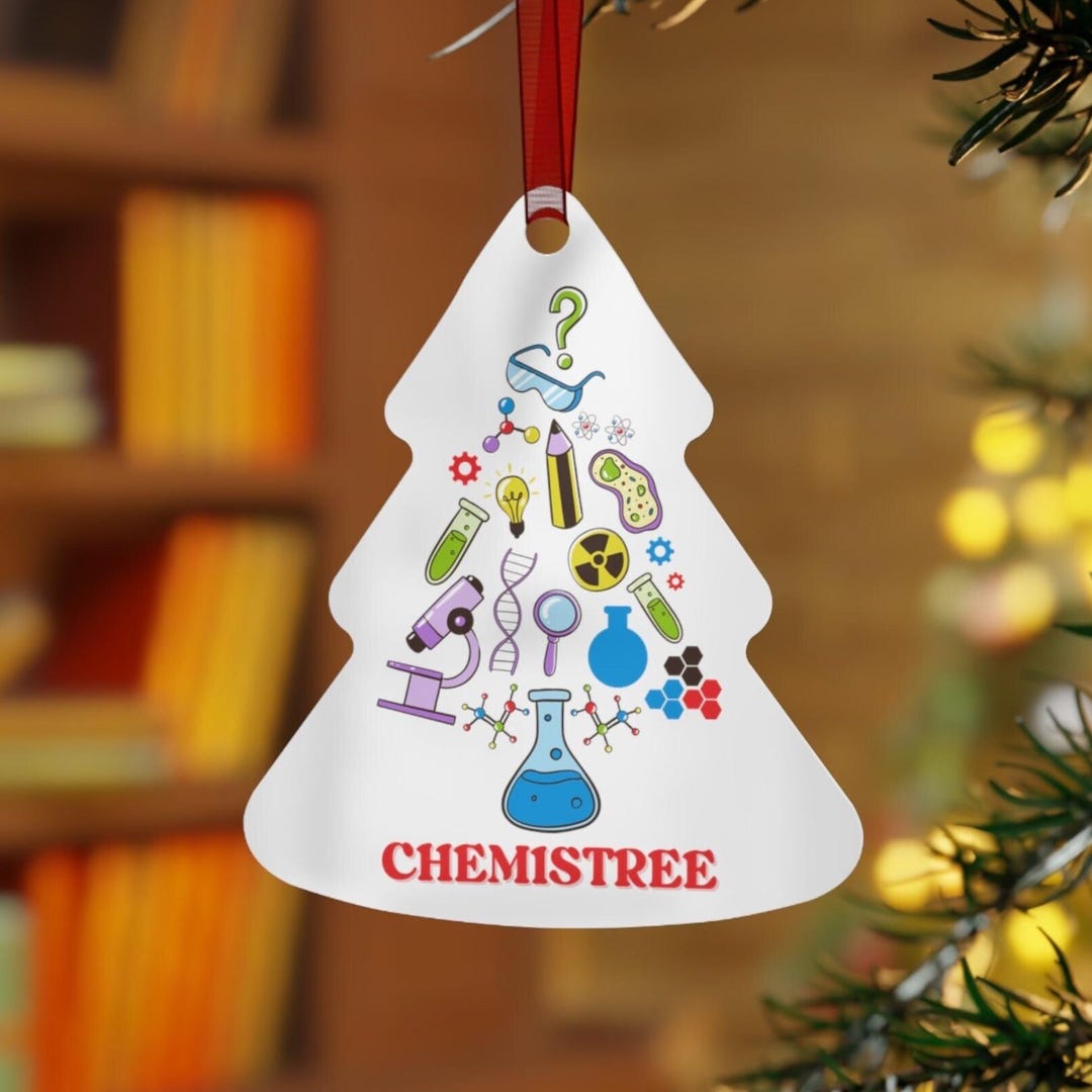 Custom Science Ornament Chemistry Teacher Gift Chemistree Christmas ...