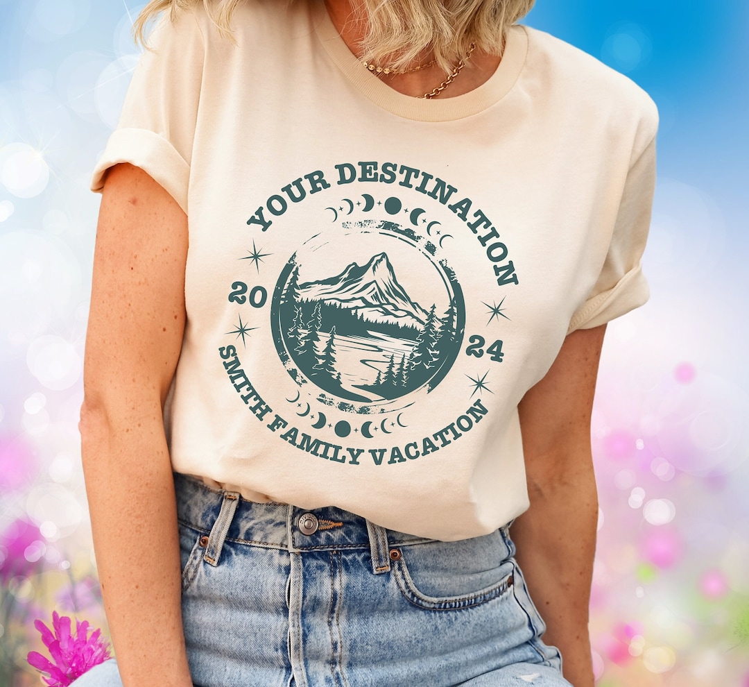 Cabin Family Vacation Personalized Family Mountain Road Trip Shirts ...