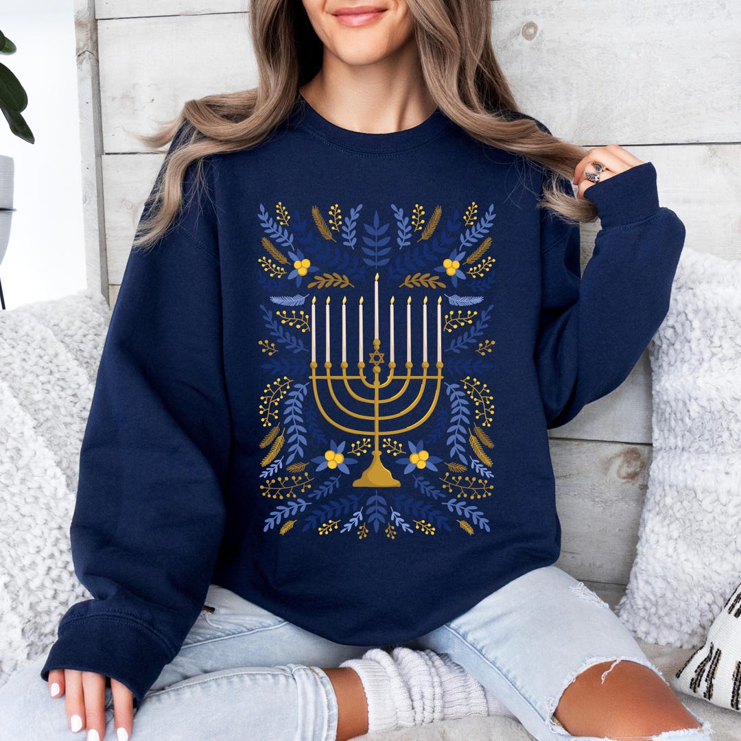 Hanukkah Shirt Chanukah Jewish Holiday Sweatshirt Baby Toddler Shirts ...